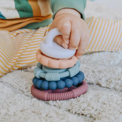 Jellystone Designs Rainbow Stacker & Teether - The Infant Boutique